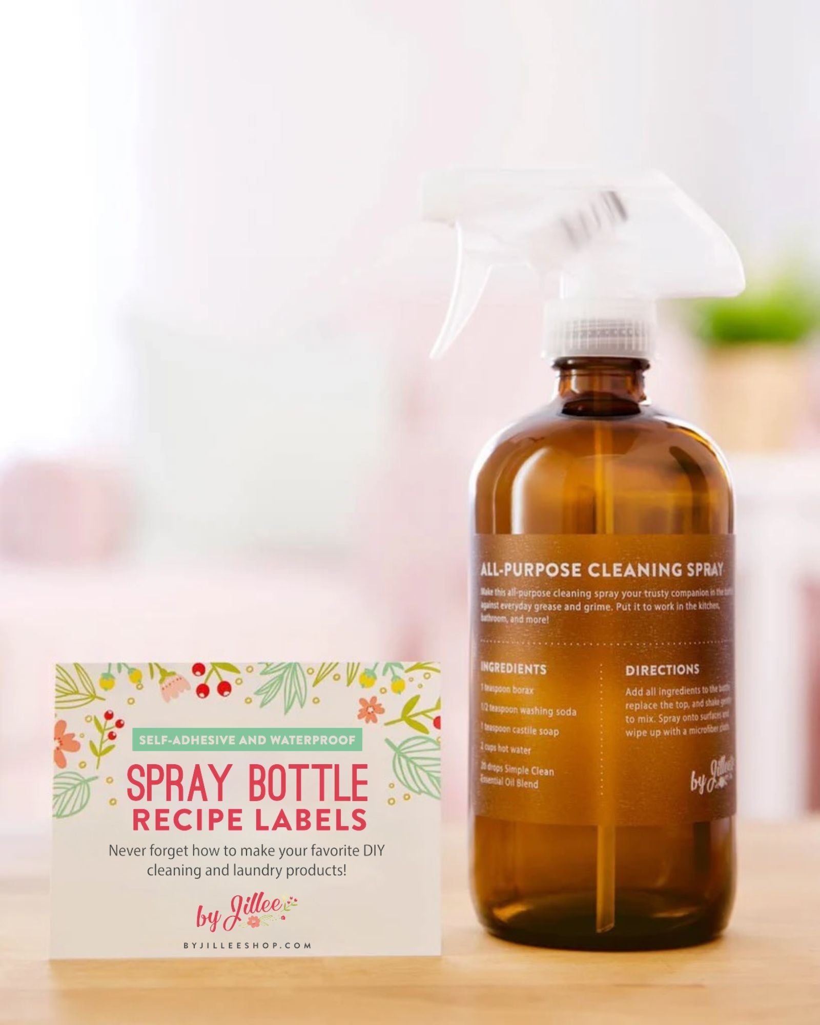 Spray Bottle Recipe Labels – By Jillee Shop